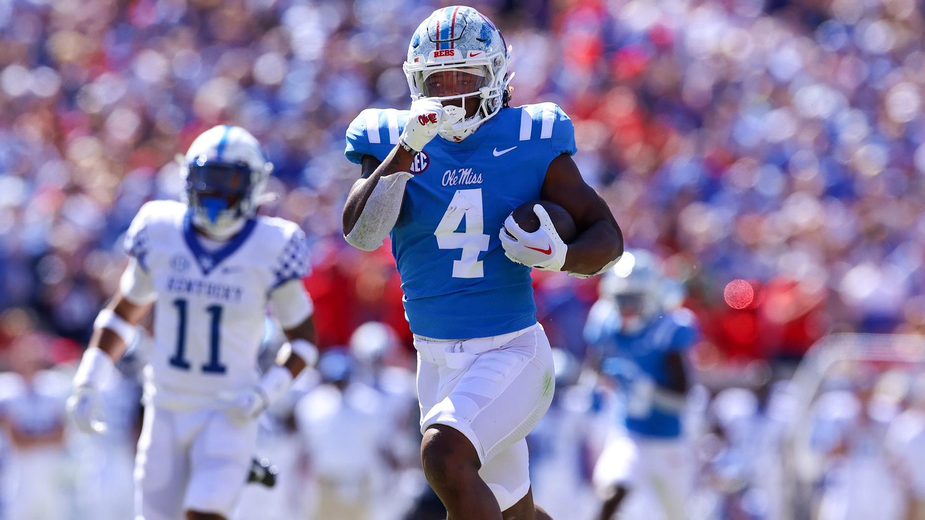 WATCH/ICYMI: Rebs' superstar soph RB Quinshon Judkins takes centerstage ...